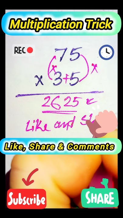 A master of quick calculation💥💯🧠#maths #foryou #mathstricks #multiplication #mathctober #puzzle ...
