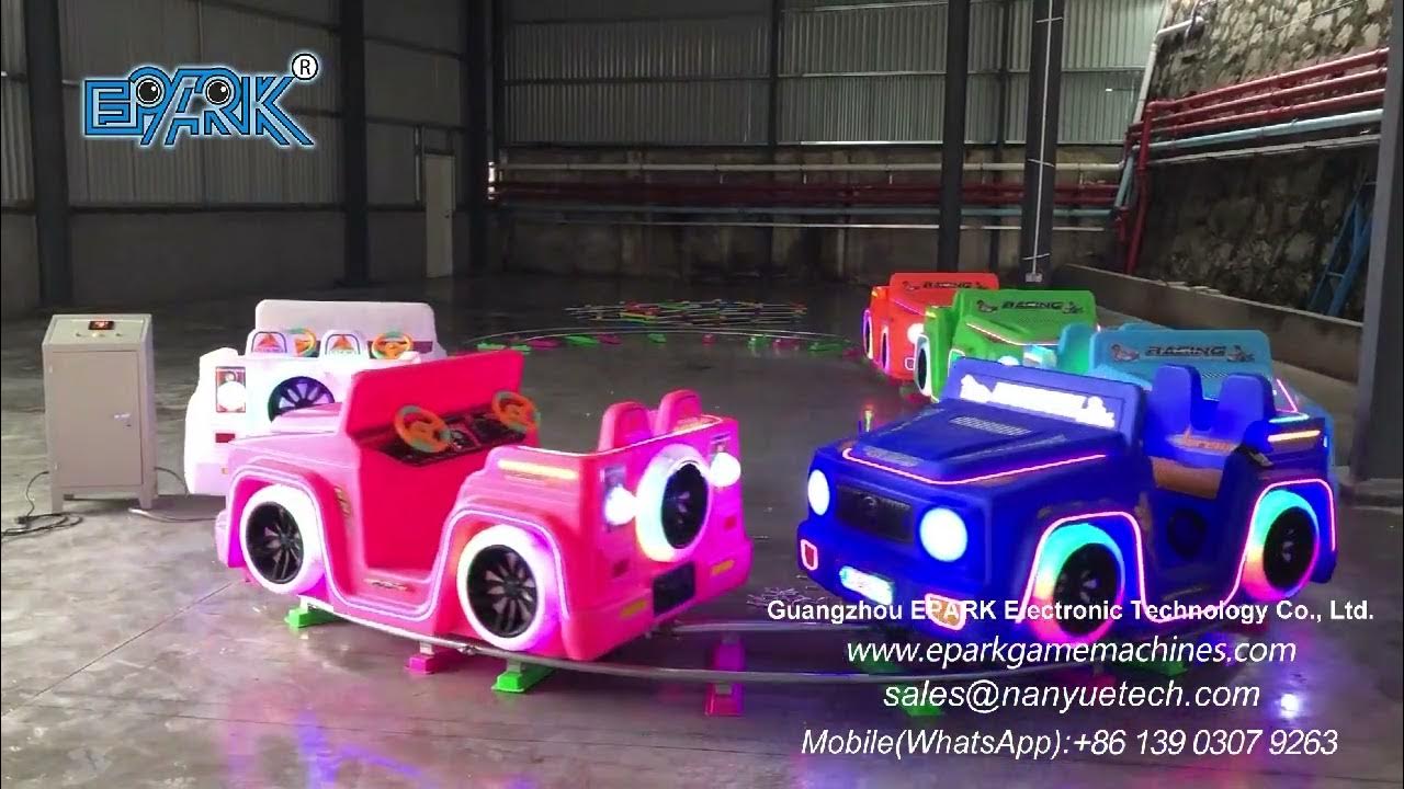 EPARK 10 Players Electric Train Amusement Park Rides Children Outdoor Train Track Electric Train ...