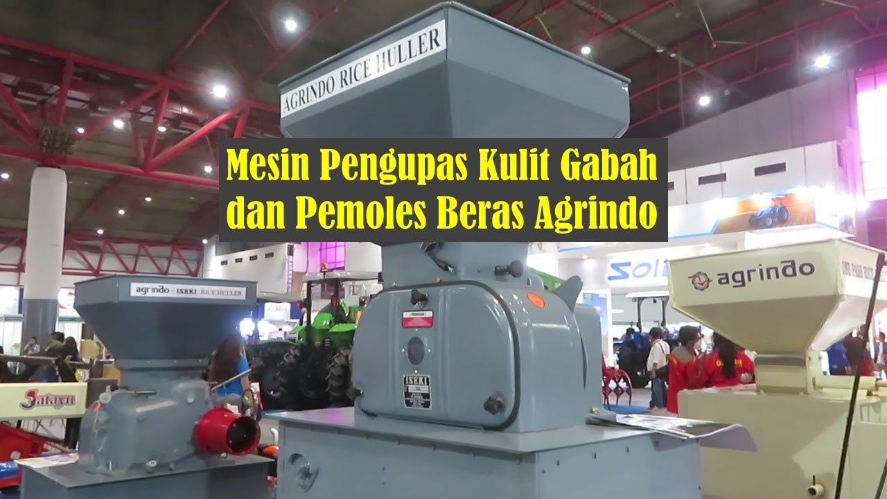 Mesin Pengupas Kulit Gabah dan Pemoles Beras Produksi PT Agrindo - YouTube