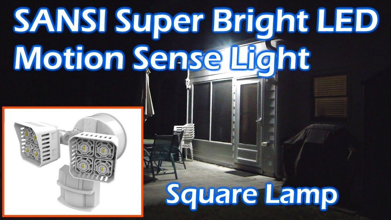 Installed Another SANSI Super Bright Motion Sensing Light - YouTube