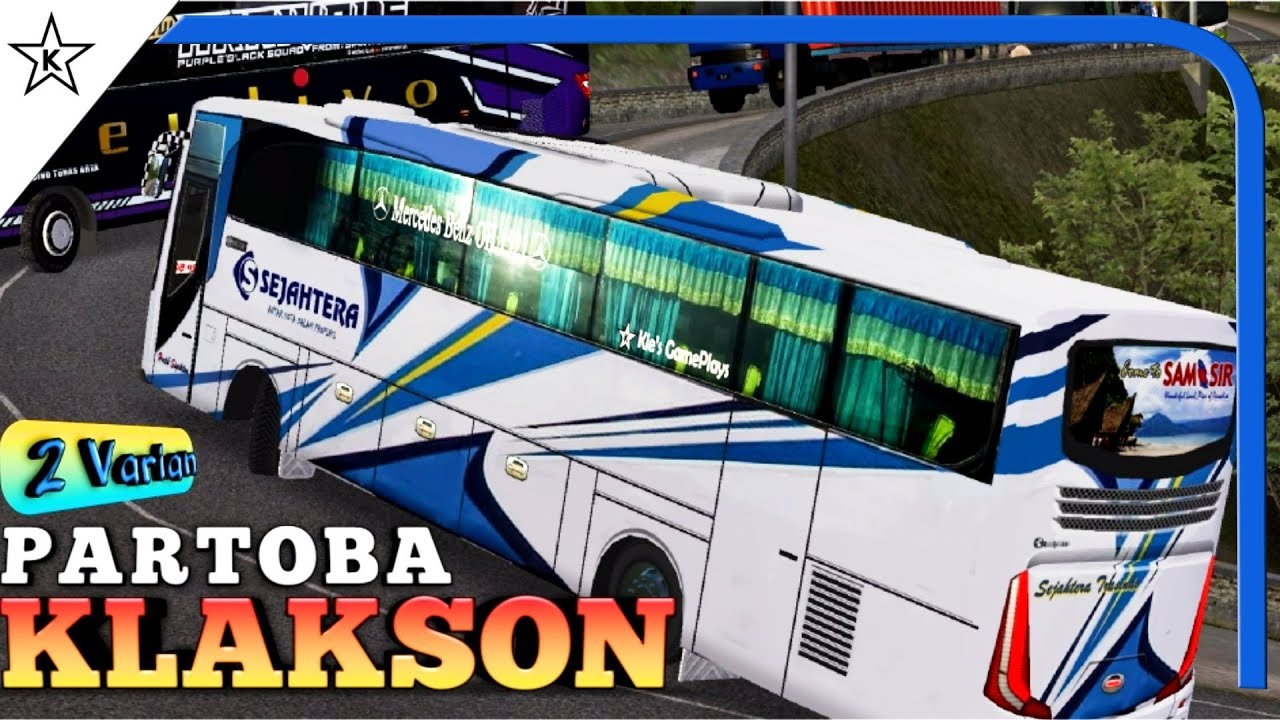 KLAKSON PARTOBA BUS SEJAHTERA TRASINDO - HORN BUSSID - YouTube