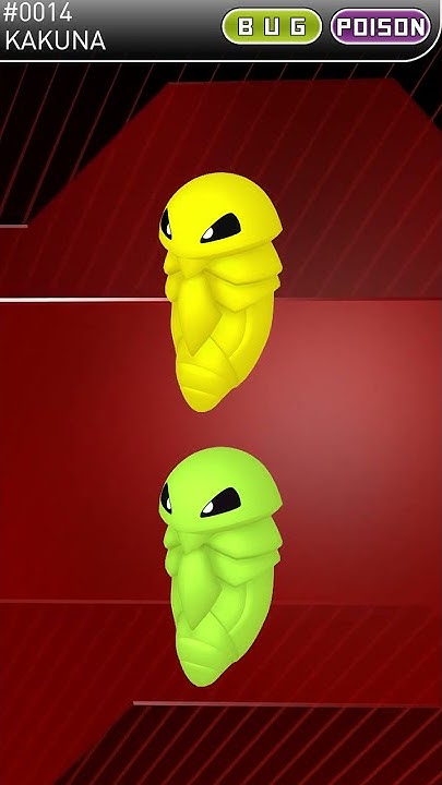 Pokémon Pokédex Number 014 Kakuna - YouTube