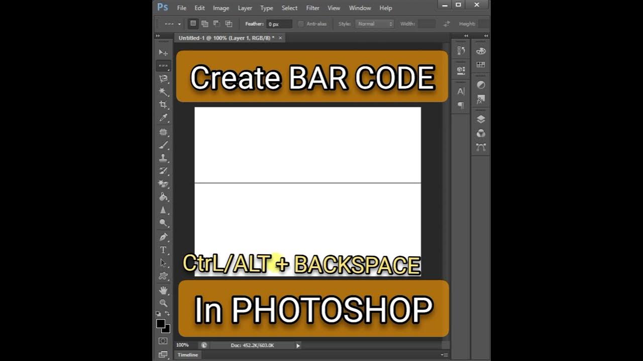 How to create BARCODE in Photoshop #shorts #youtube_shorts - YouTube