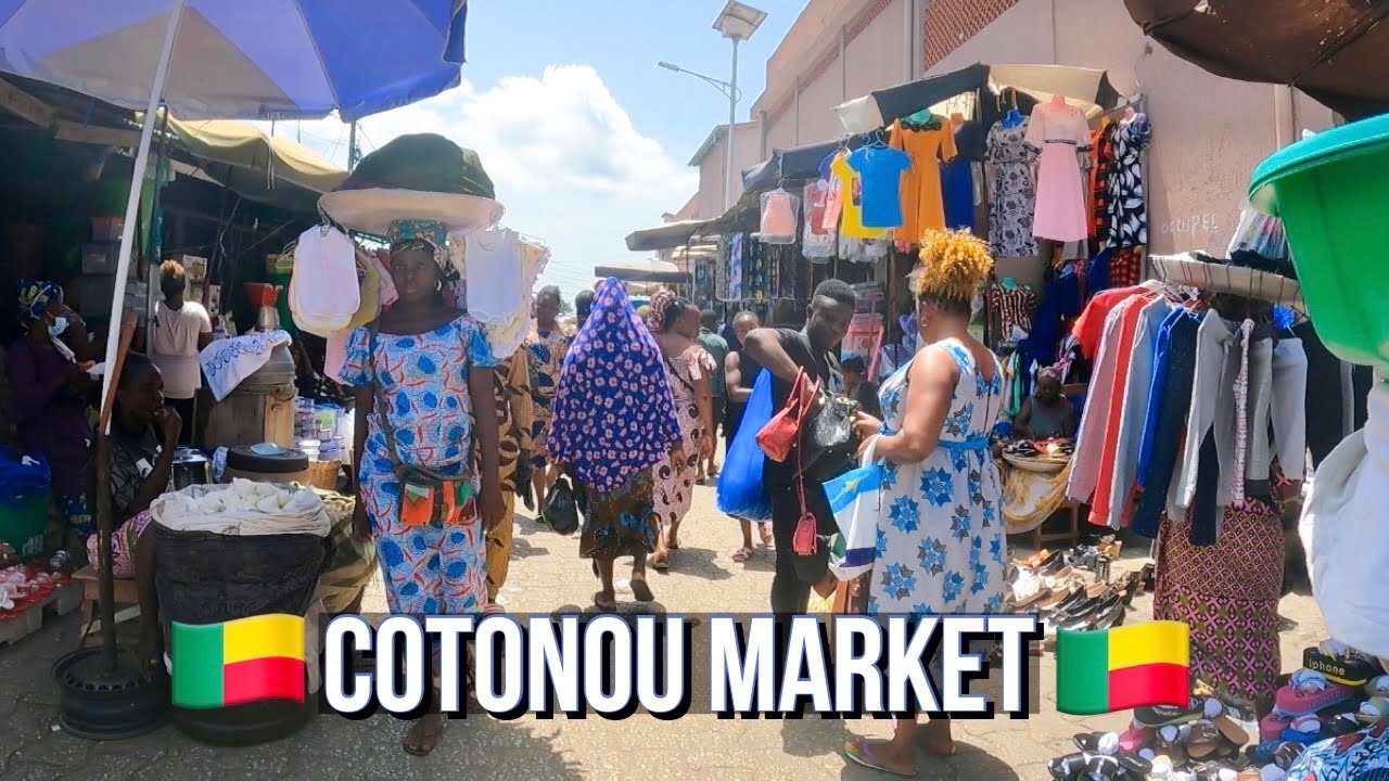 African Market life in Benin Cotonou | Plus grand marché d’Afrique de l ...
