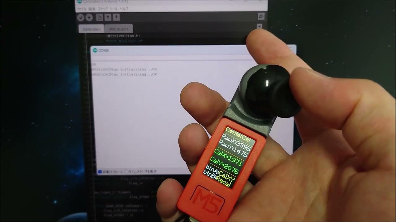 M5StickC PlusでMiniJoyCを使ってみた - YouTube