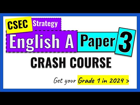 CSEC English A Exam - Paper 3 Lock In - YouTube