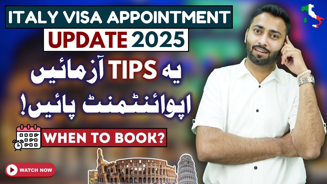 Italy Appointment Latest Update 2025 | Book Appointment Now! - YouTube