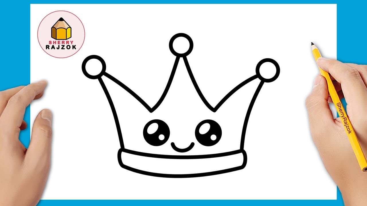 Hogyan rajzoljunk aranyos koronát | Könnyű Rajzok - YouTube