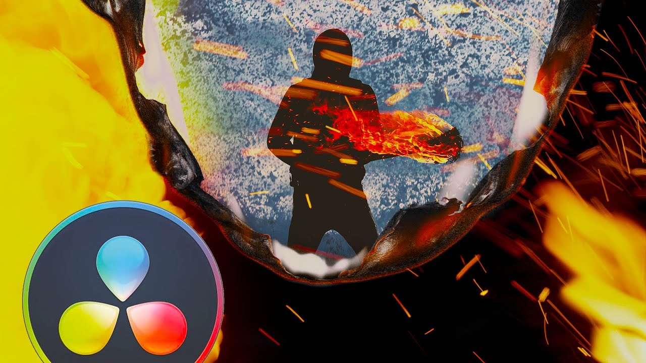 Fire Paper Burn Transitions in DaVinci Resolve 17 - YouTube