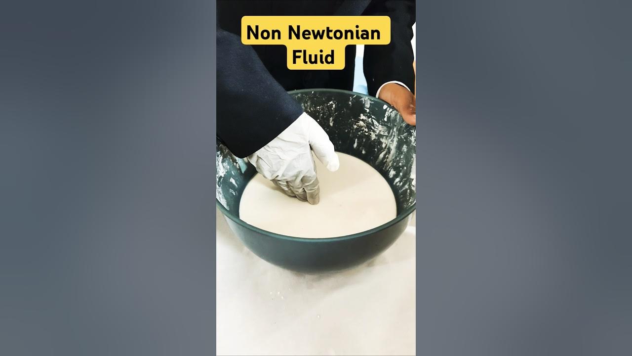 Non Newtonian Fluid Demo #experiment #magic #scienceproject - YouTube
