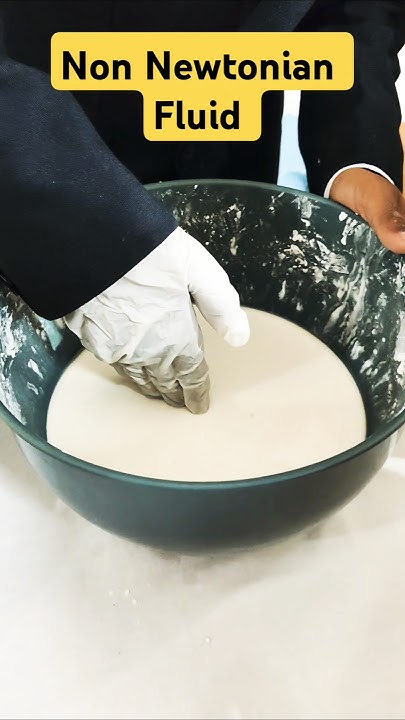 Non Newtonian Fluid Demo #experiment #magic #scienceproject - YouTube