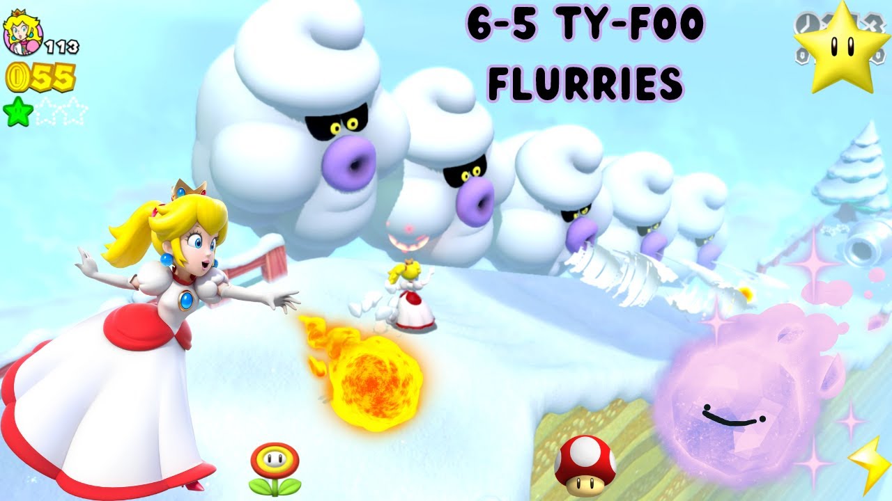 Super Mario 3d World World 6-5 Ty-Foo Flurries Gameplay - YouTube