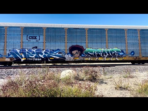 RAW EMD Powered! UP 9084 SD70AH-T4C UP 8840 SD70AH! Manifest! SB Palmdale Cutoff to West Colton ...