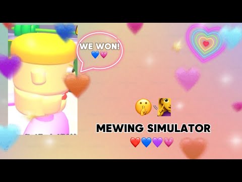 PLAYING MEWING SIMULATOR! ️💙💗💜 - YouTube