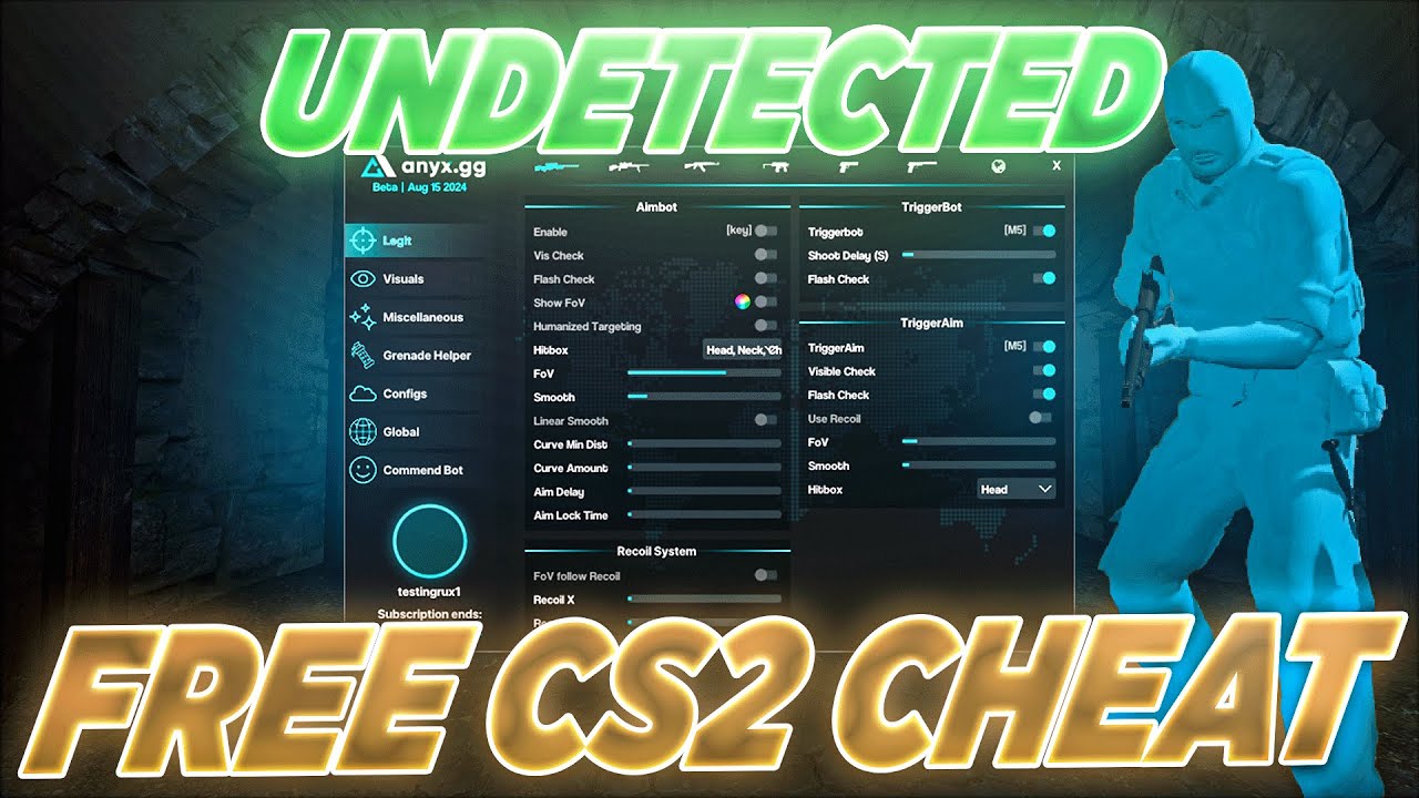 ANYX FREE CS2 CHEAT SHOWCASE | FREE & Undetected CS2 Hacks - YouTube