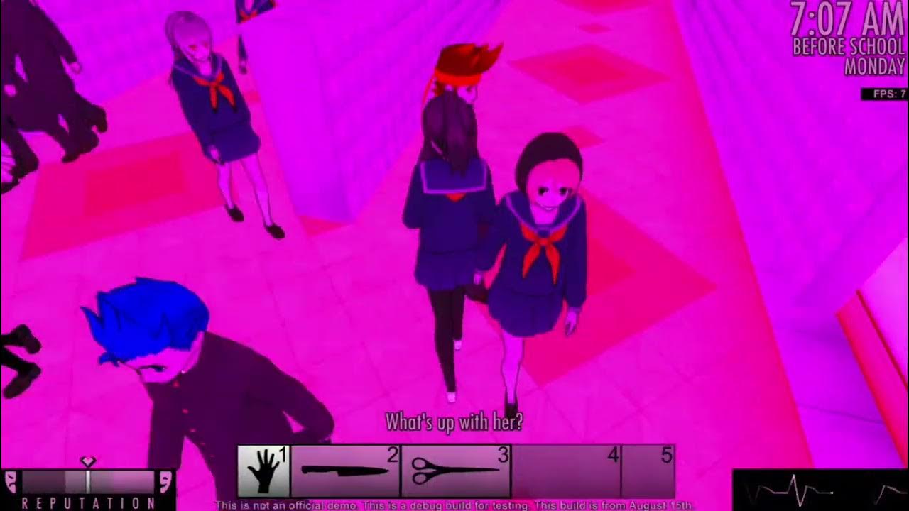 Yandere simulator August 15th 2016 - YouTube