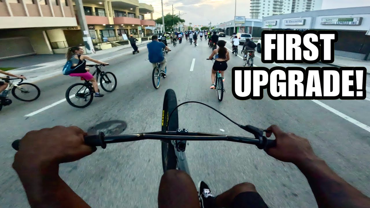 FIRST UPGRADE ON MY NEW WHEELIE BIKE! - YouTube