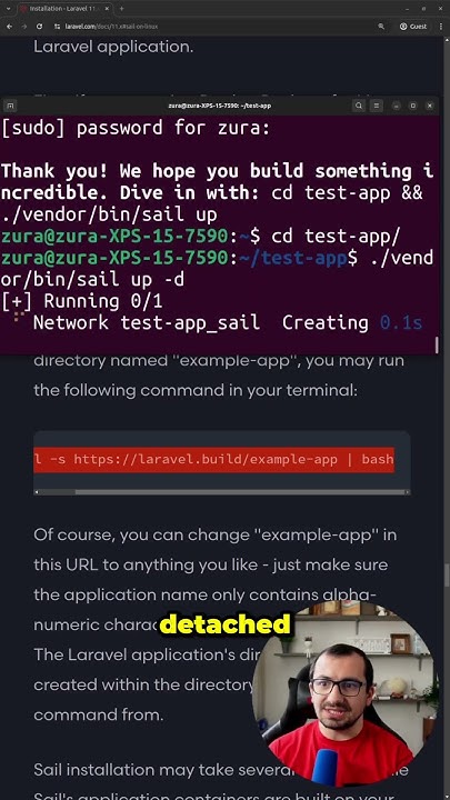 Create new Laravel Project Using Sail #laravel #thecodeholic - YouTube