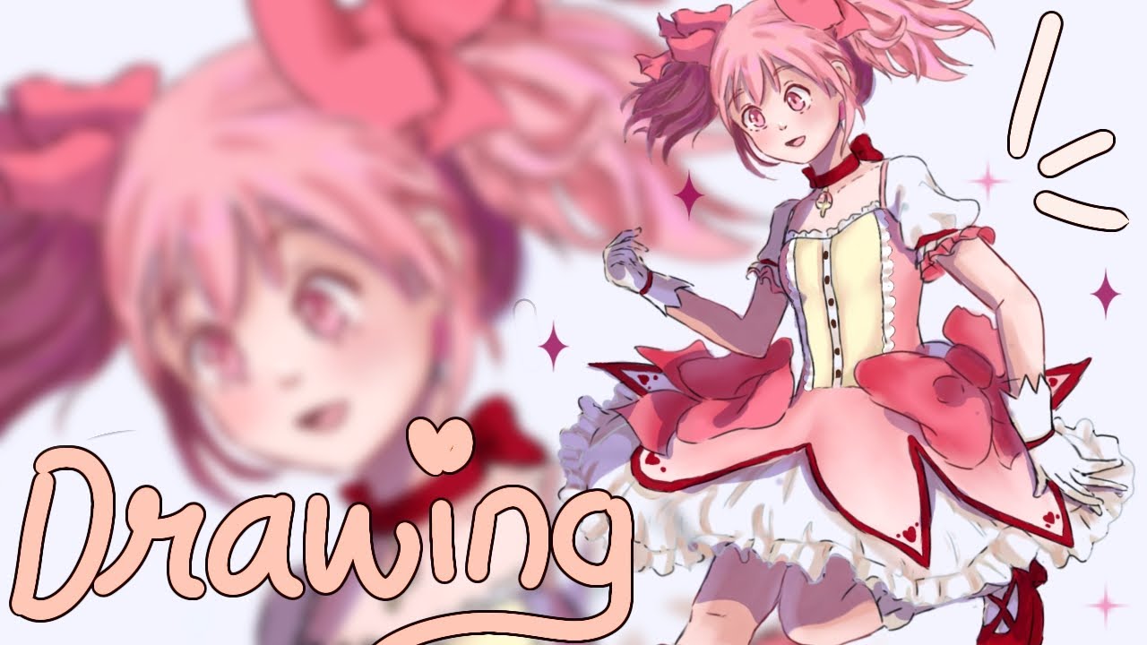 My Drawing process from start to finish !! Madoka Kaname from Madoka ...