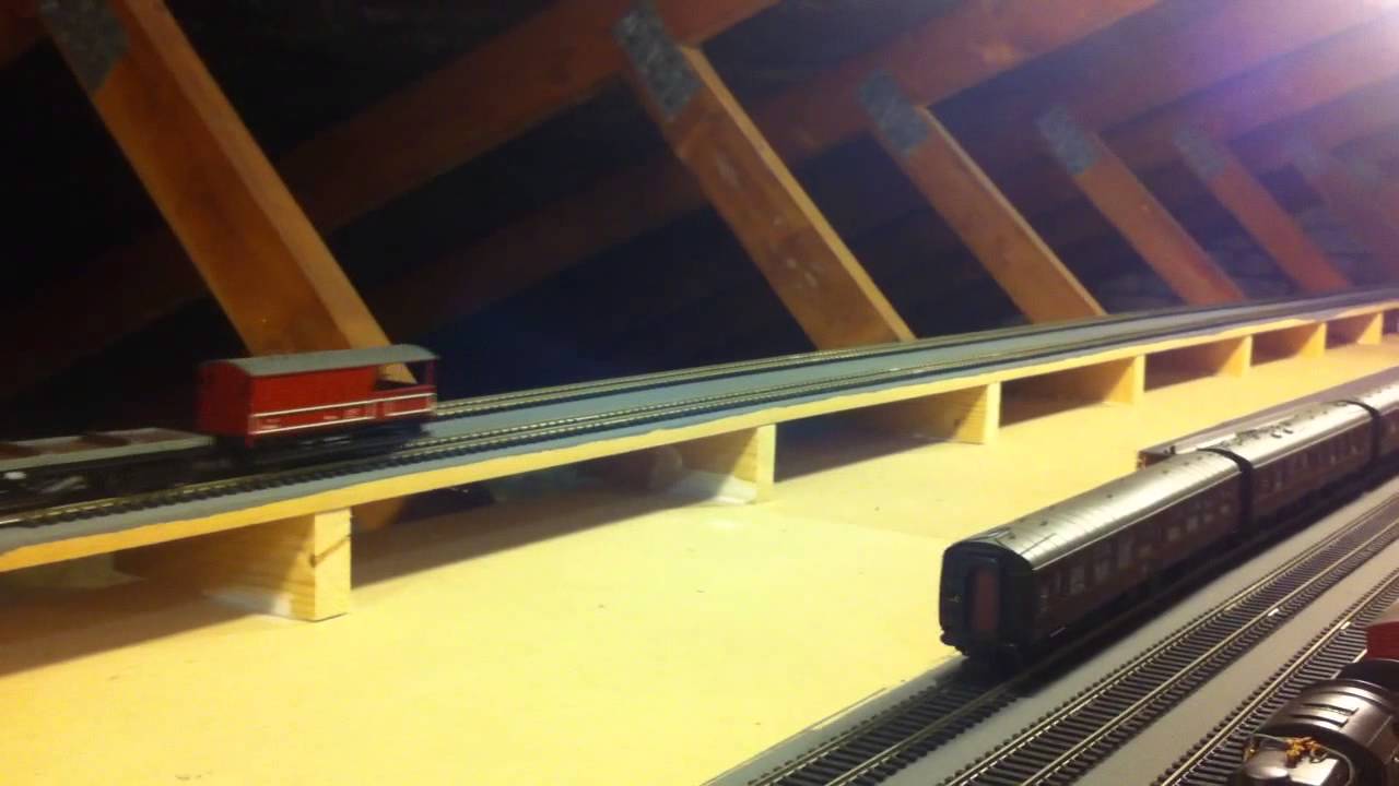 Loft train set part 2 - YouTube
