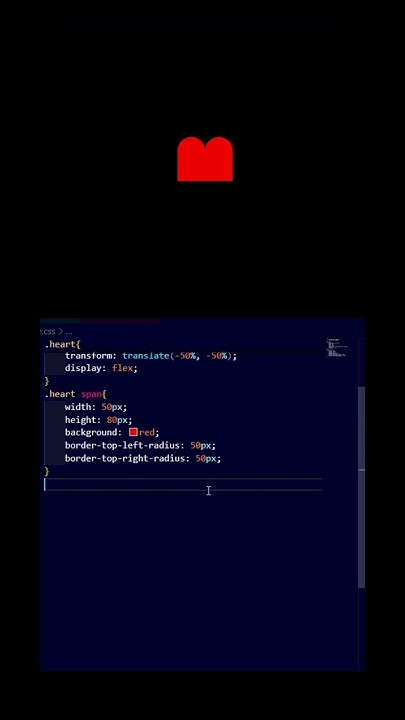 Css Heart Shape Coding Htmlcssjavascript Javascriptcode Webdevelopment Css3animation Youtube
