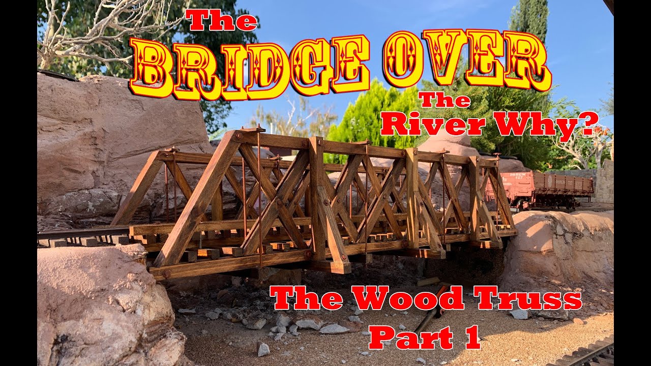 Wooden Trestle Truss Bridge In