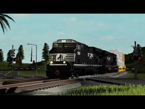 Norfolk Southern Intermodal Train - YouTube