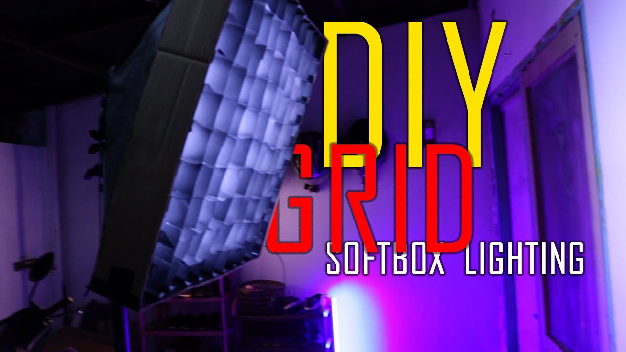 DIY Grid lighting Softbox - YouTube
