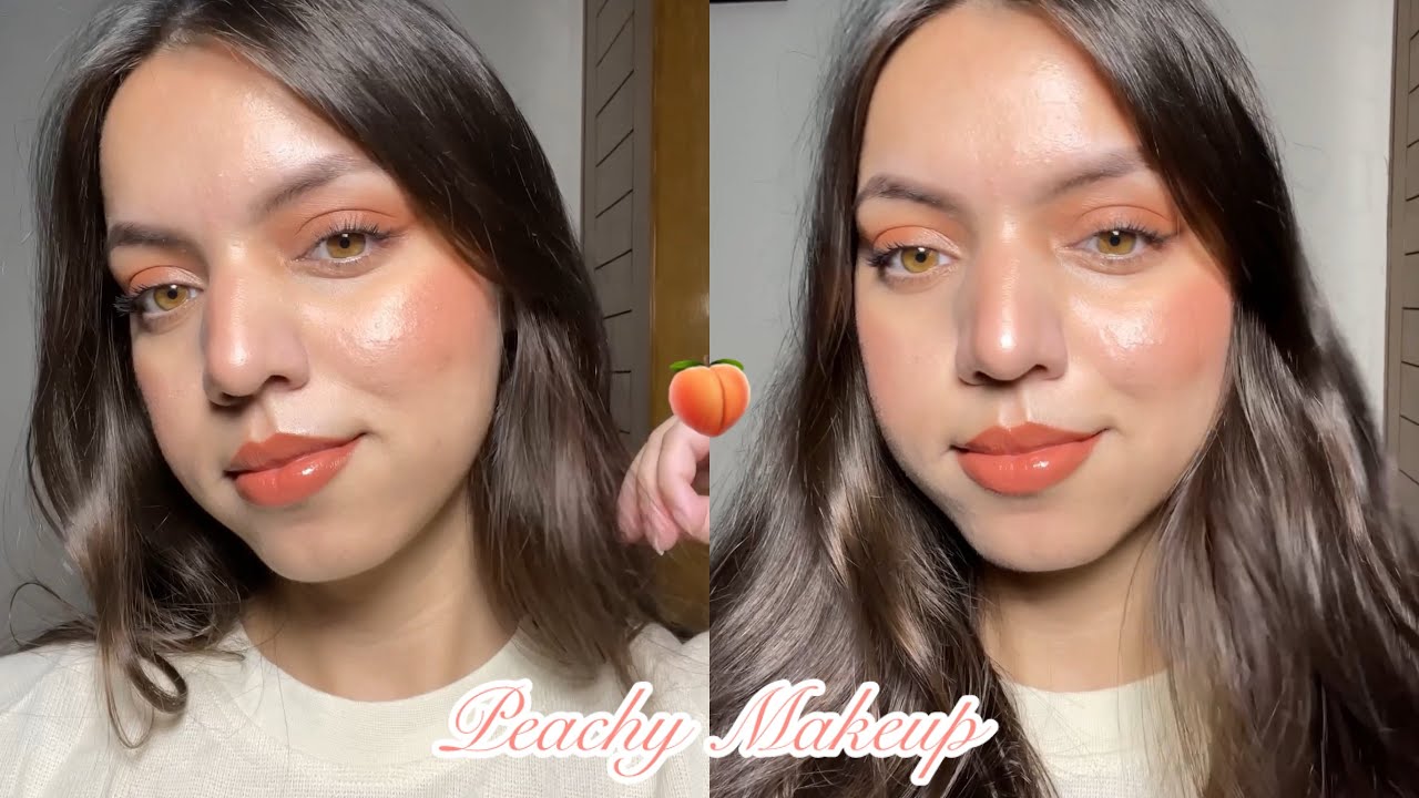 Peachy Makeup Look 🍑Step-by-Step Tutorial - YouTube