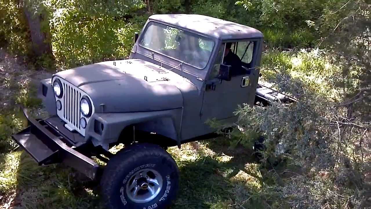 Jeep CJ10a military aircraft tug (v3jeepshop.com) - YouTube