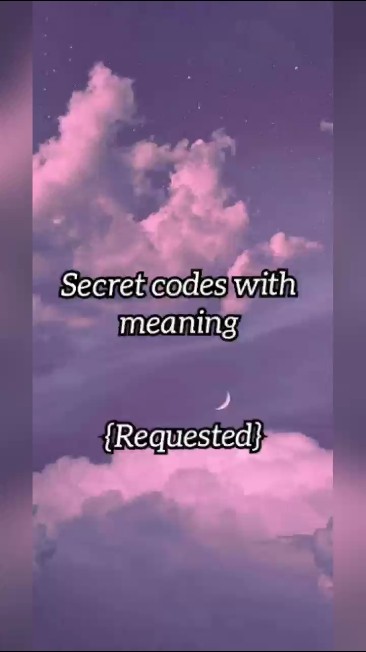 Secret codes with meaning #viral#Trending - YouTube