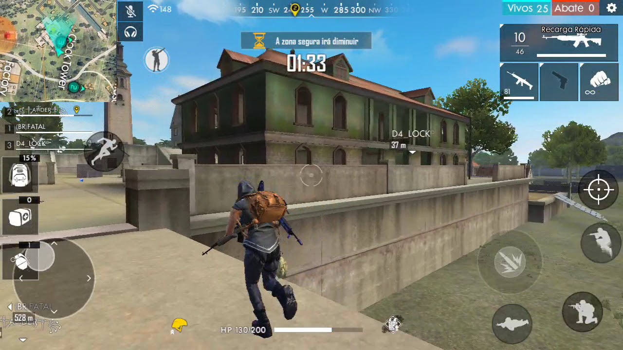 jogando free fire - YouTube
