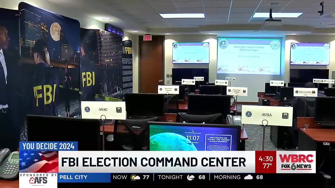 FBI Election Command Center - YouTube