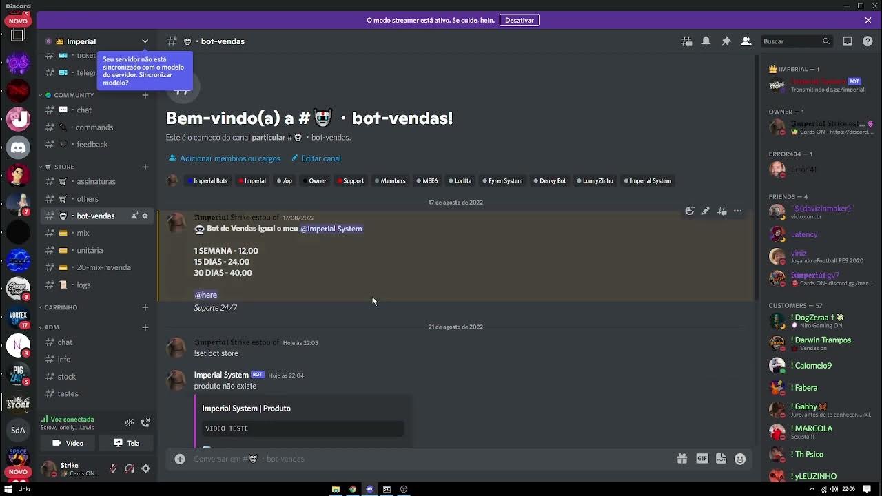 BOT PARA VENDAS AUTOMATICAS DISCORD - YouTube