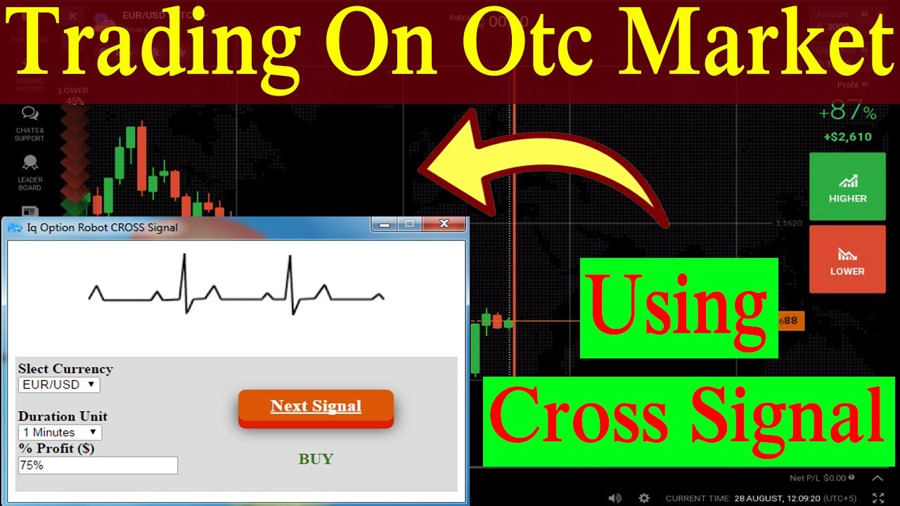 Trading On Otc Market Using IQ Option Robot Cross Signal - YouTube