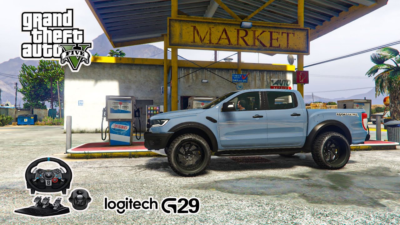 GTA 5 Ford Ranger Raptor | Logitech g29 gameplay - YouTube