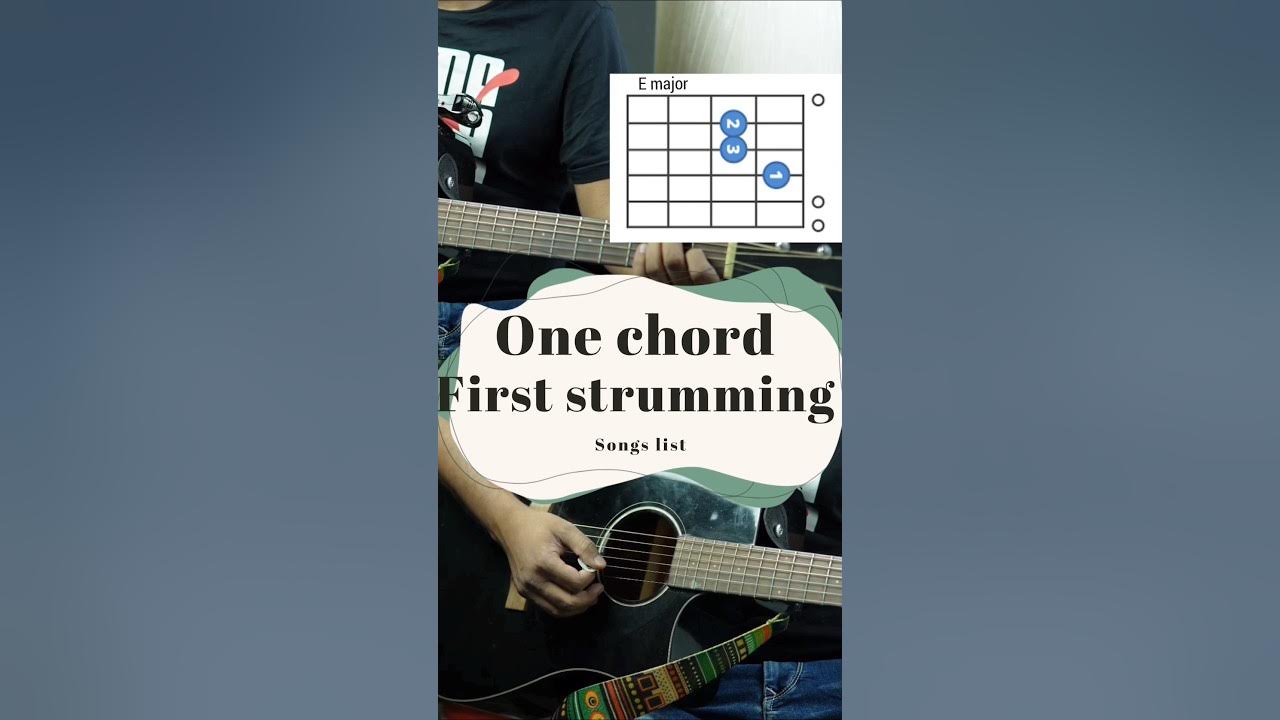 One guitar chord songs with first strumming | first strumming guitar ...