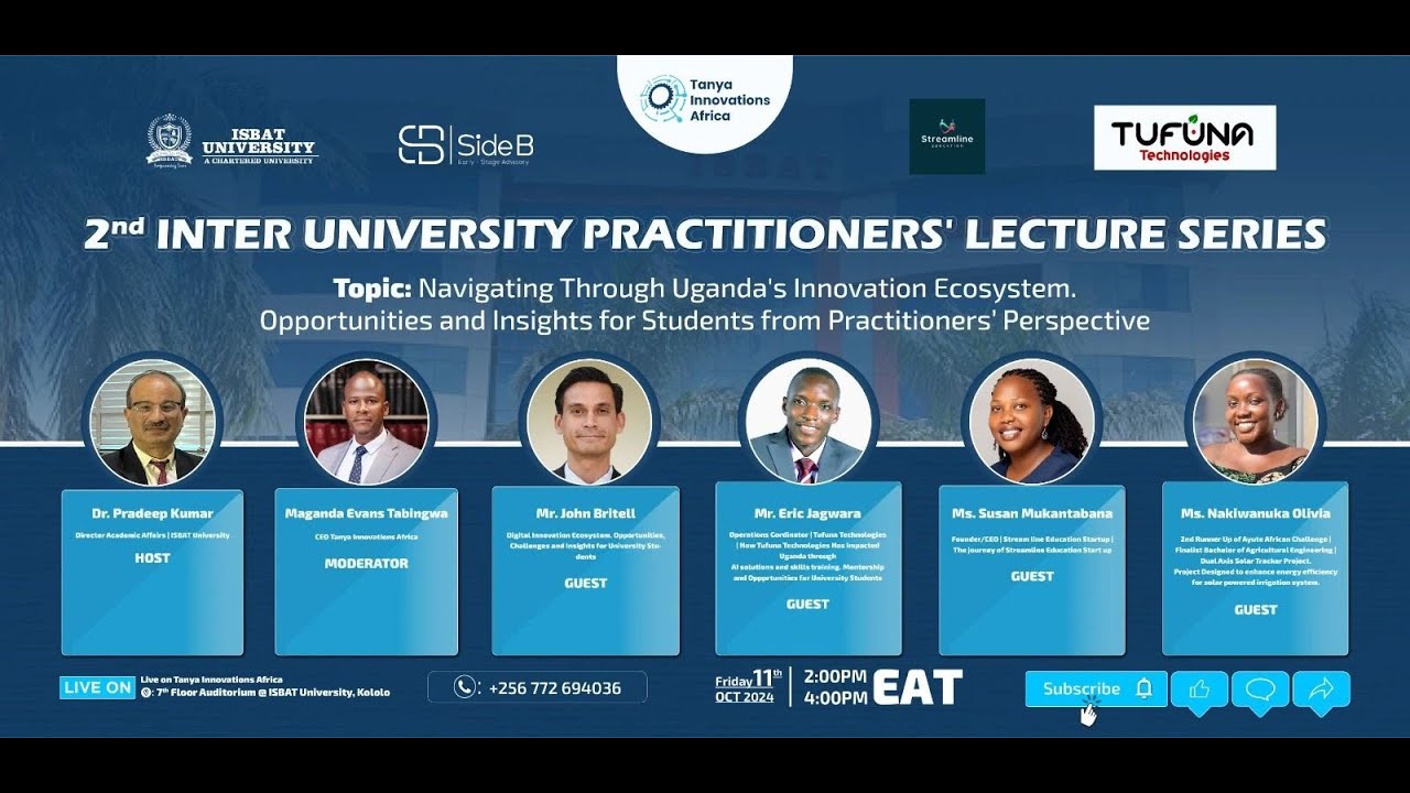 THE INTER UNIVERSITY PRACTITIONERS ' LECTURE SERIES || Hosted By Maganda Evans - YouTube