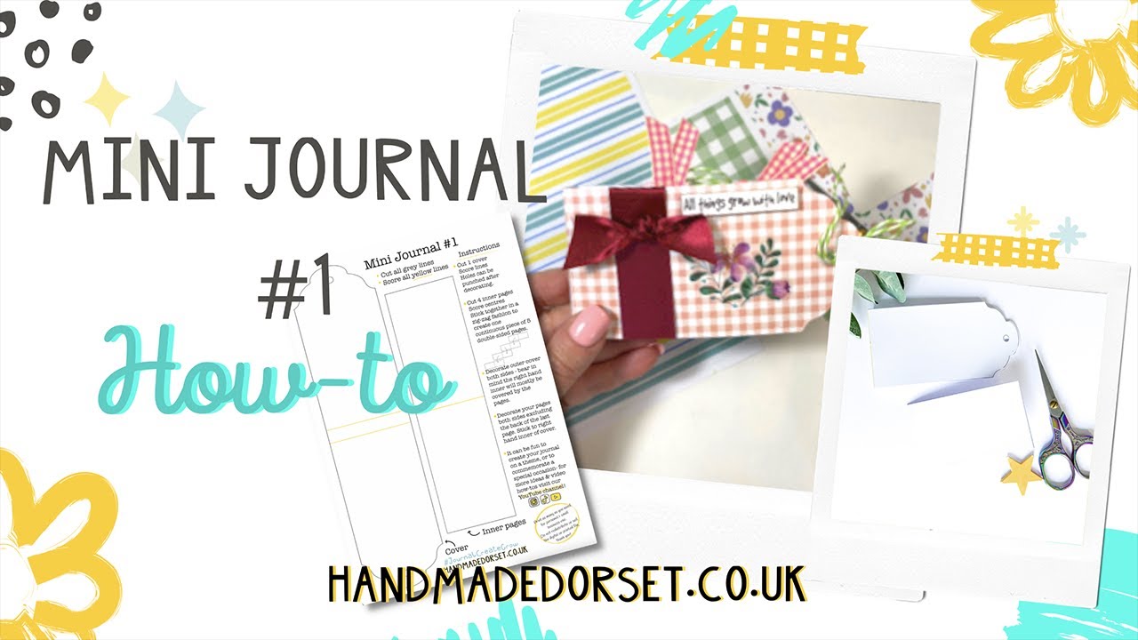 Mini Journal #1 how - to video using the £1 printable pdf from Handmade ...