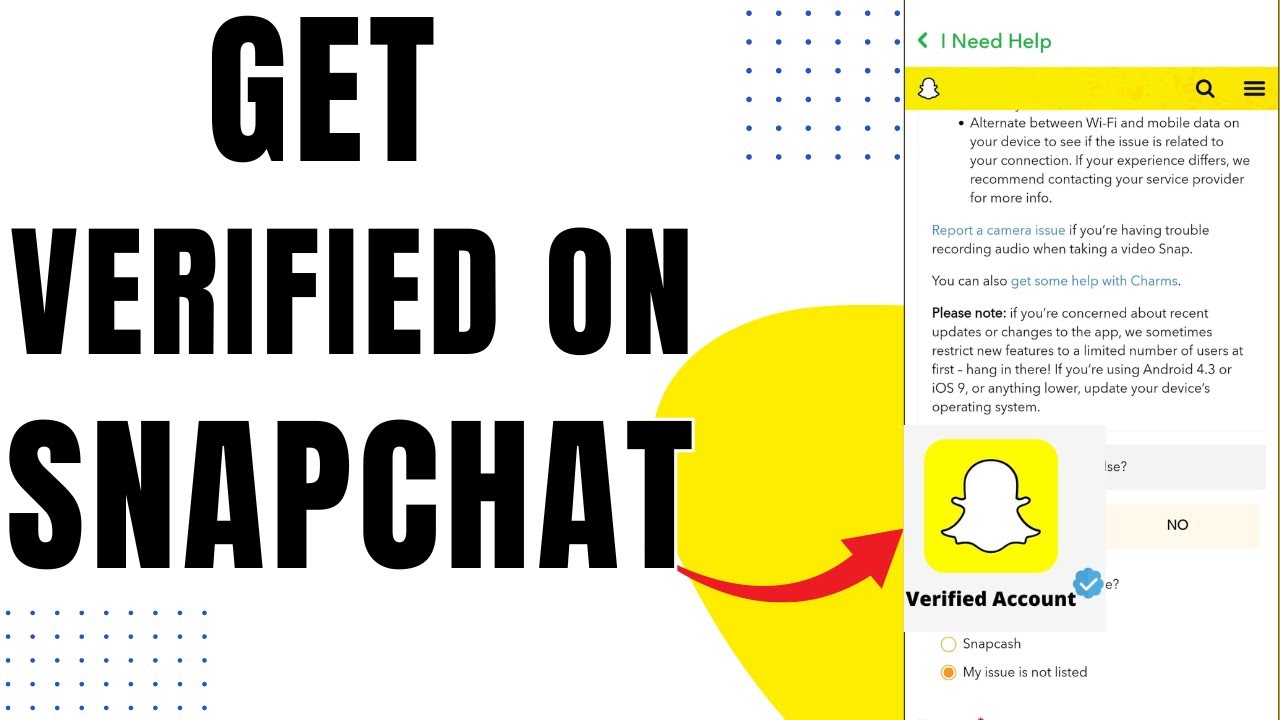 How to get verified on snapchat | Navigate Now - YouTube