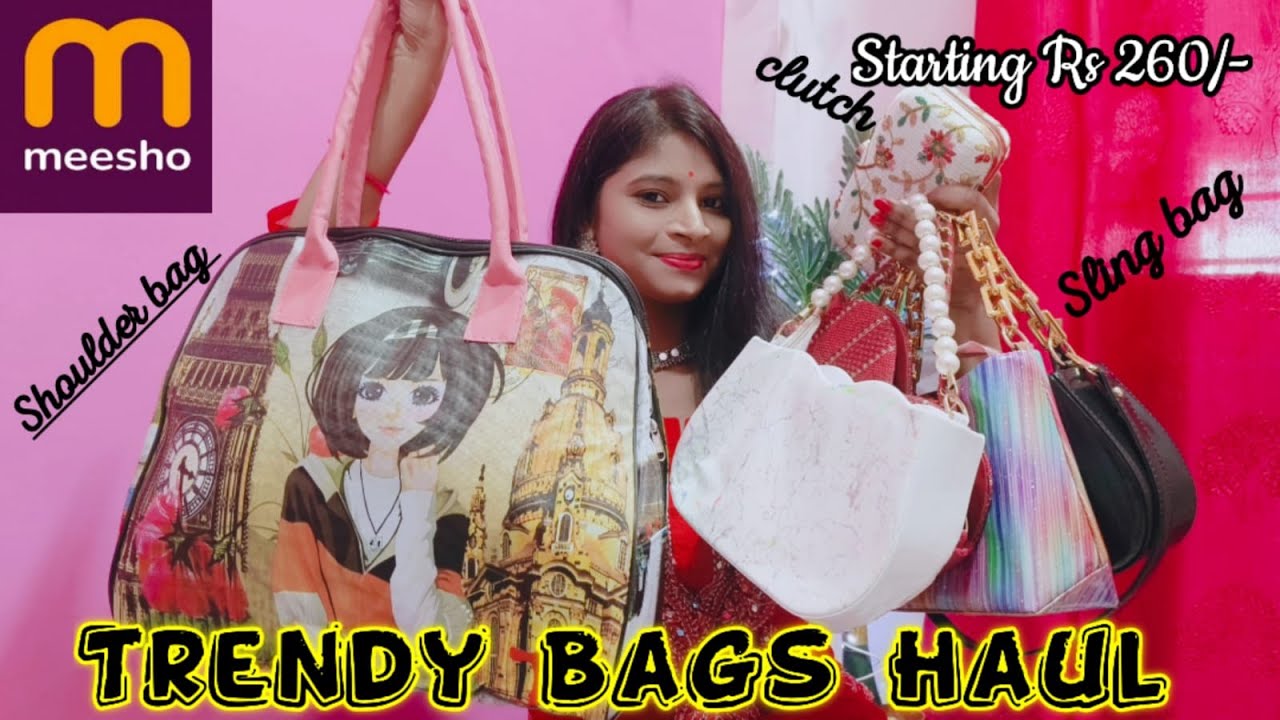 💖 Meesho Best Trendy Bags Haul under Rs 400 💖 Sling Bag , Shoulder Bag ...