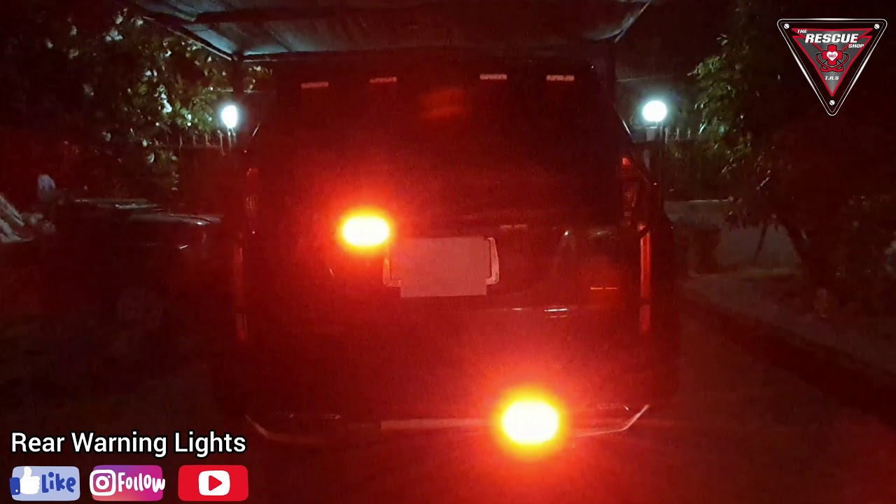 Rear Warning Lights / Installation Workings ผลงานการติดตั้ง - YouTube
