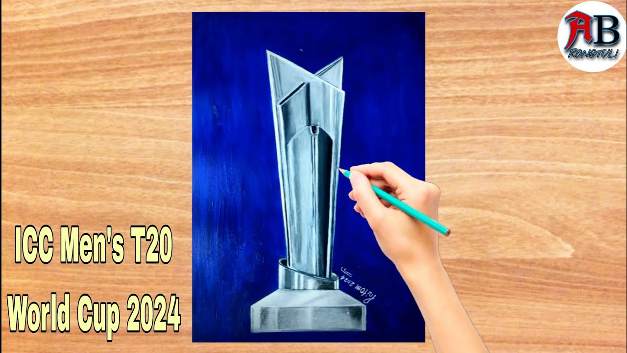 T20 WORLD CUP DRAWING EASY II T20 WORLD CUP DRAWING INDIA 🇮🇳🇮🇳 ...