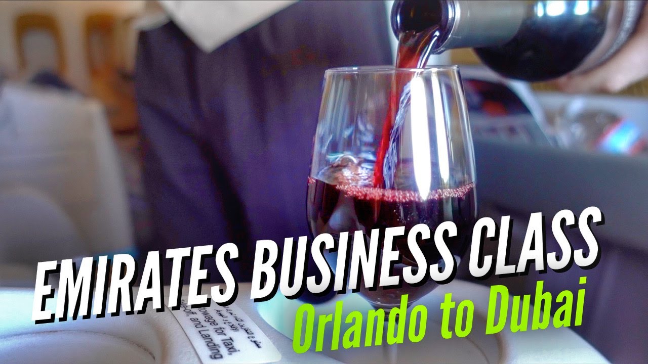 EMIRATES BUSINESS CLASS Orlando to Dubai - EK220 | HELLOMYNAMEISTONY ...