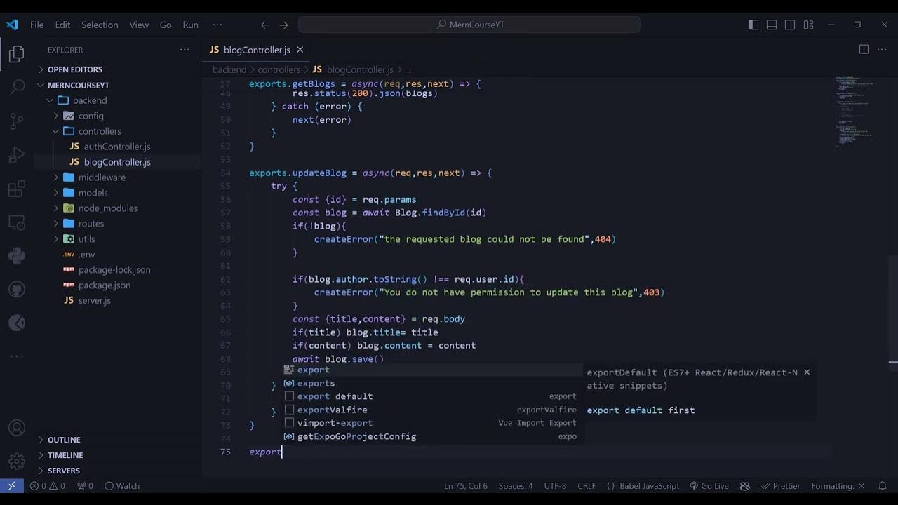 Lesson 12: Blog Controller Part 2 - YouTube