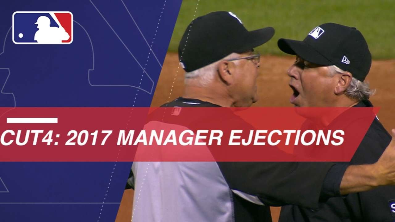Relive these six epic manager ejections from 2017 - YouTube