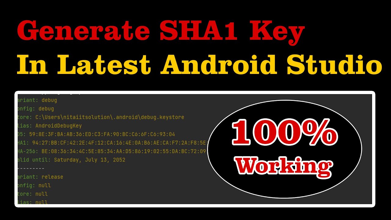 Generate SHA1 Certificate Fingerprint In Android Studio Firebase YouTube Generate SHA1 Certificate Fingerprint In Android Studio Firebase YouTube