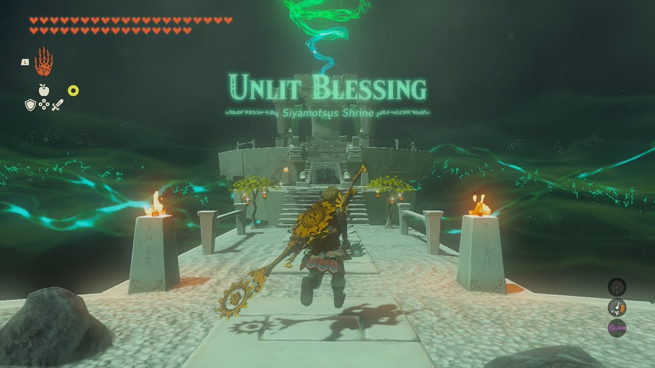 Zelda TotK - Unlit Blessing - Siyamotsus Shrine - YouTube