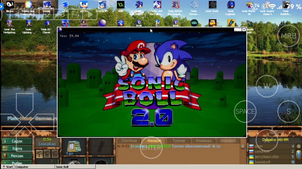Sonic Boll 2.0 Fangame of Mario Winlator Android Test Gameplay Poco X3 ...