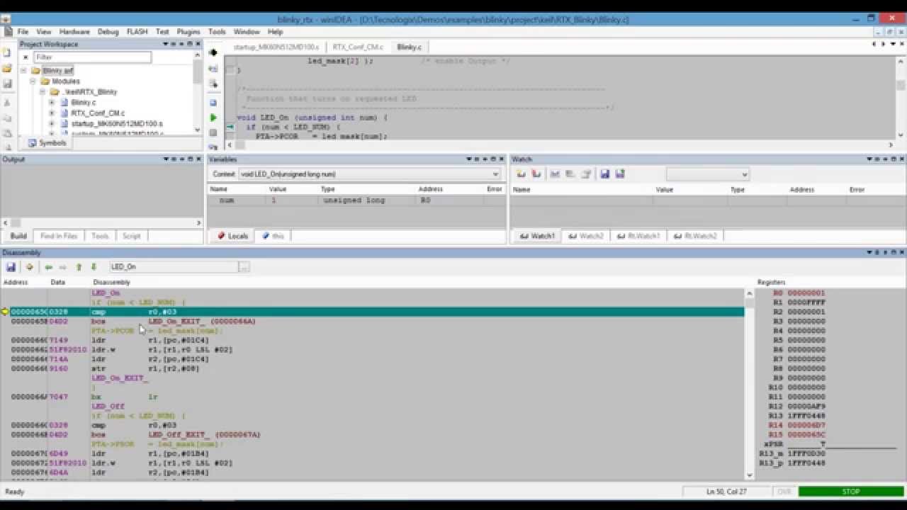 Demo debugger WinIDEA di iSYSTEM - 1° Parte - YouTube